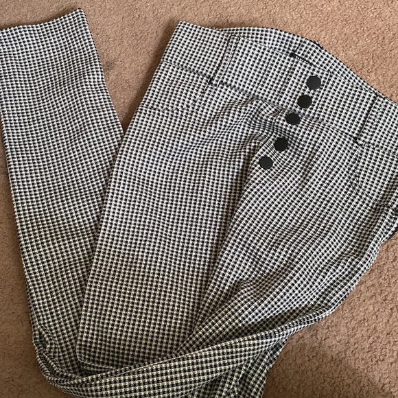 Zara | Pants & Jumpsuits | Zara Highwaisted Checker Pants | Poshmark